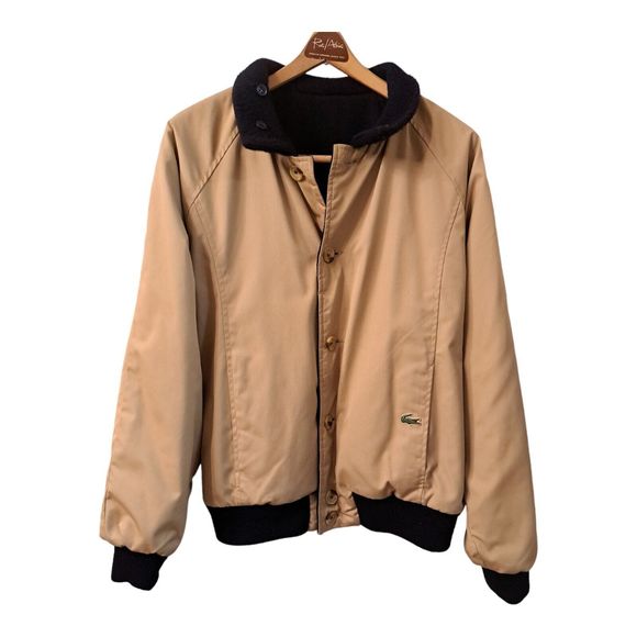 Izod Lacoste | Jackets & Coats | Vintage Izod Lacoste Mens Harrington Jacket Brown Blue ...